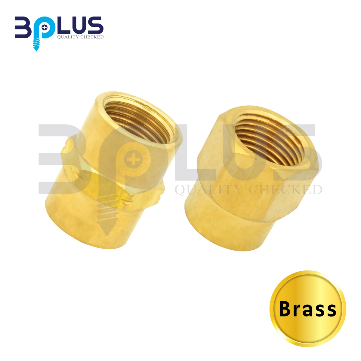 B-Plus Straight Female Pipe Fittings - Brass